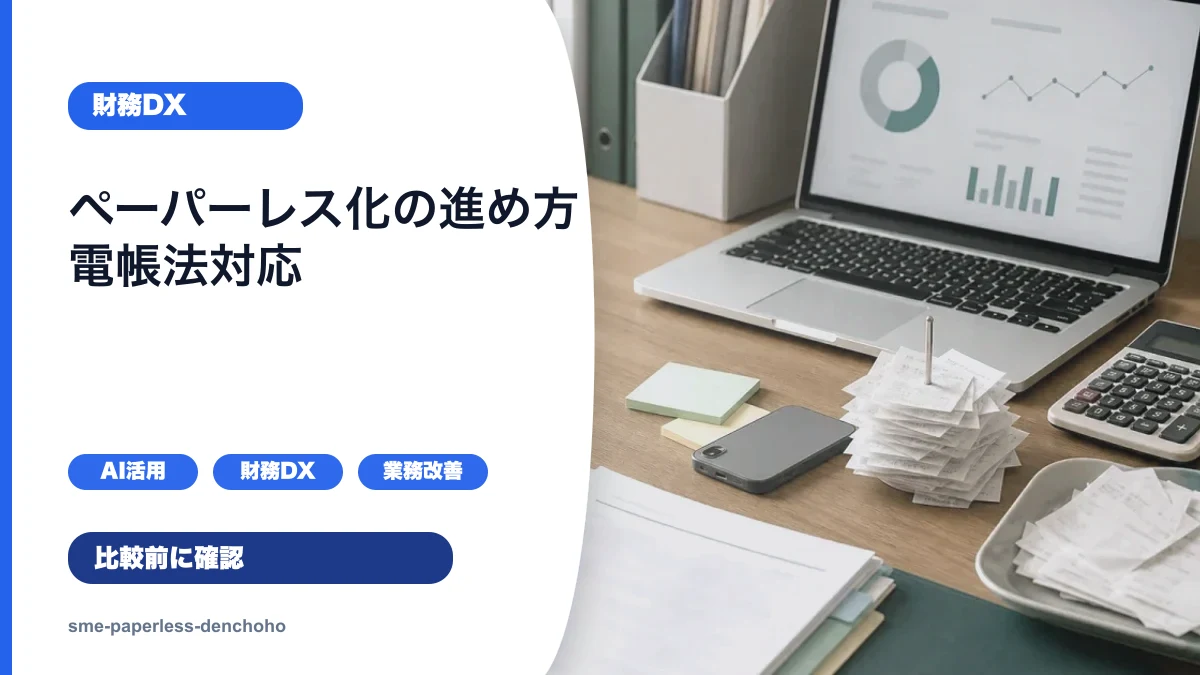 ペーパーレス化の進め方【2026年版】｜電帳法対応を税理士が解説 | AI活用・財務DXブログ | 税理士法人 辻総合会計グループ